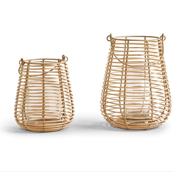 Two's Company | Accents | Twos Company Nwt 2pc Horizontal Cane Weave ...